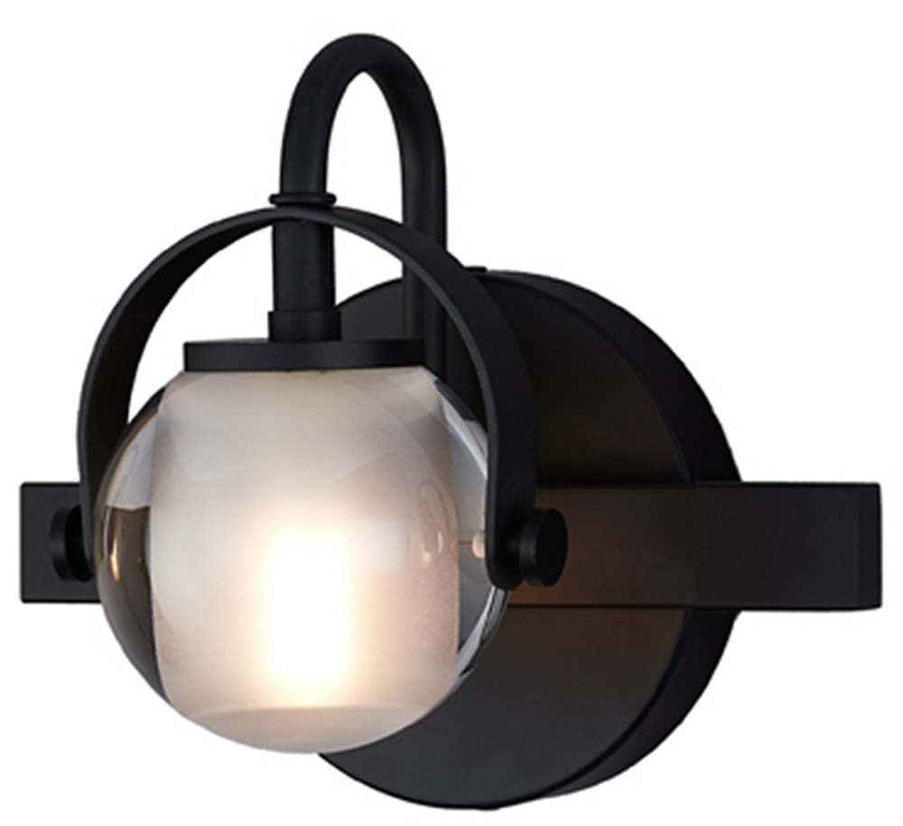 Fusion Conduit Wall Sconce by Justice Design | FSN-8061-CLOP-MBLK ...