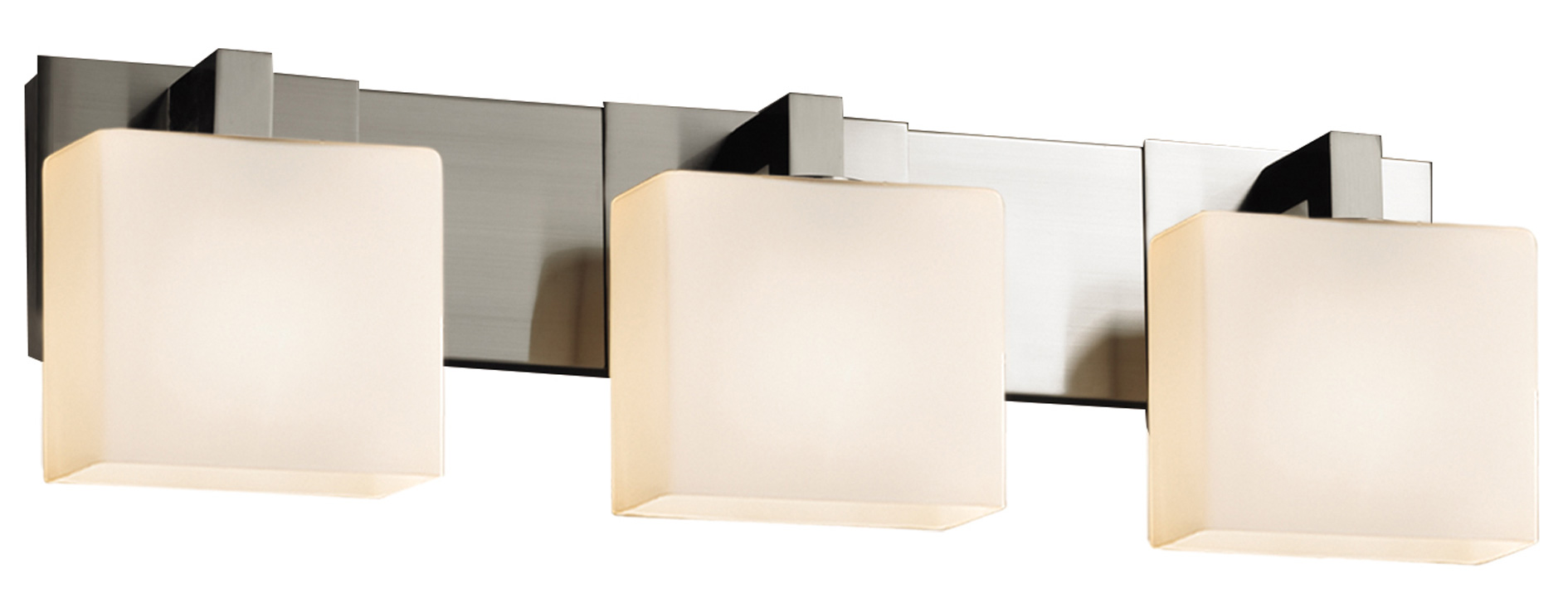 Fusion Modular Rect 3LT Bathroom Vanity Light by Justice Design | FSN ...