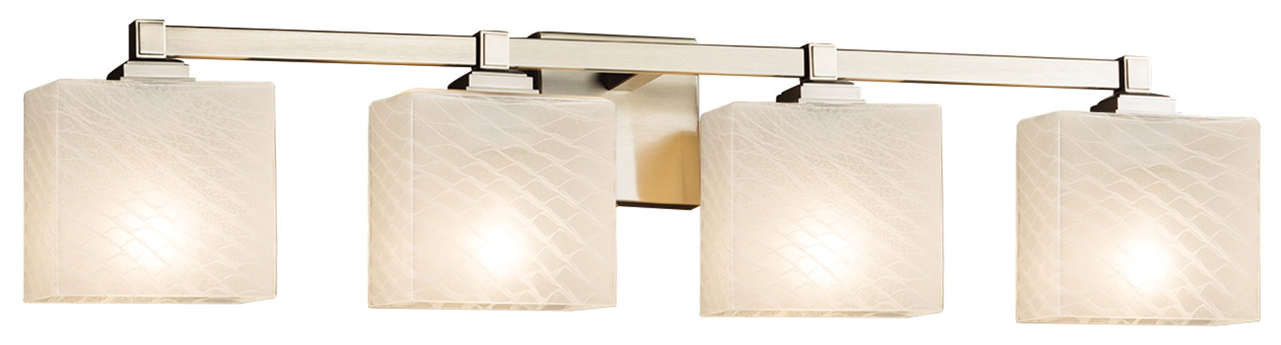 Fusion Regency Rectangle 4Lt Bathroom Vanity Light by Justice Design ...