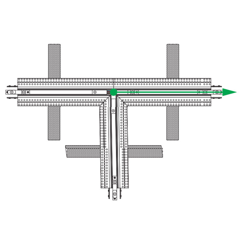TruTrack Magnetic 2-Circuit Recessed Track T Power Feed by PureEdge ...