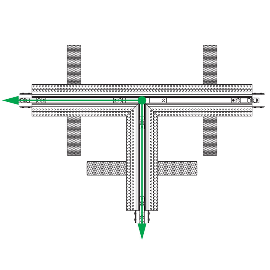 TruTrack Magnetic 2-Circuit Recessed Track T Power Feed by PureEdge ...