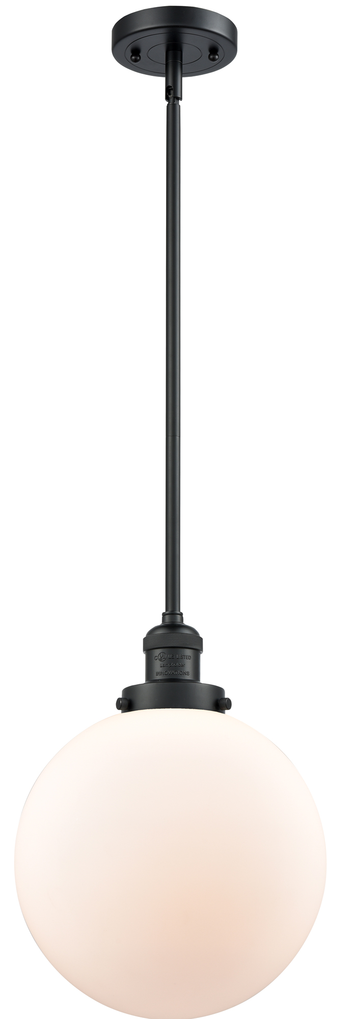 Beacon 201 Stem Pendant by Innovations Lighting | 201S-BK-G201-16-LED ...