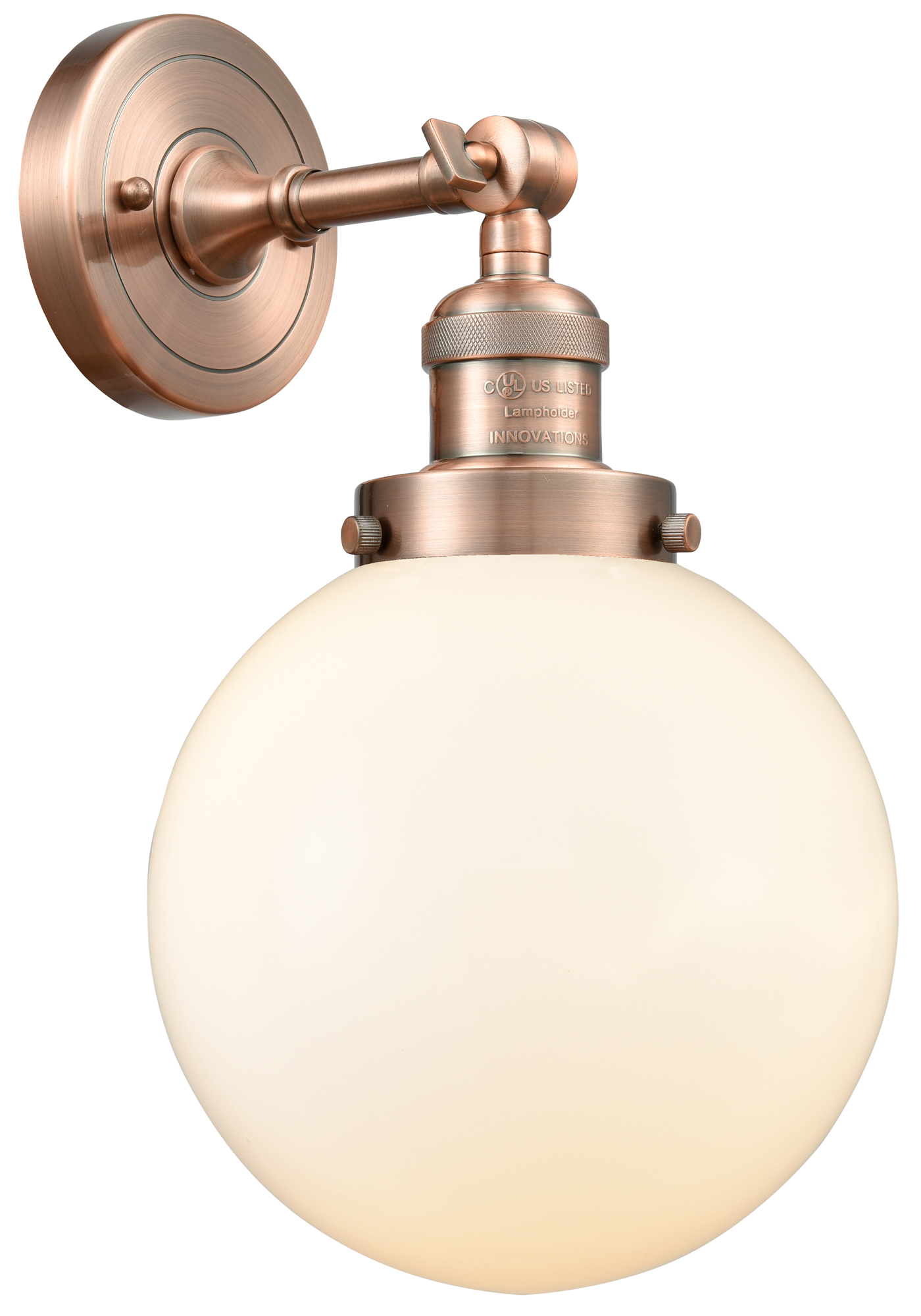 Beacon 203 Wall Sconce by Innovations Lighting | 203-AC-G201-8 | INV1135974