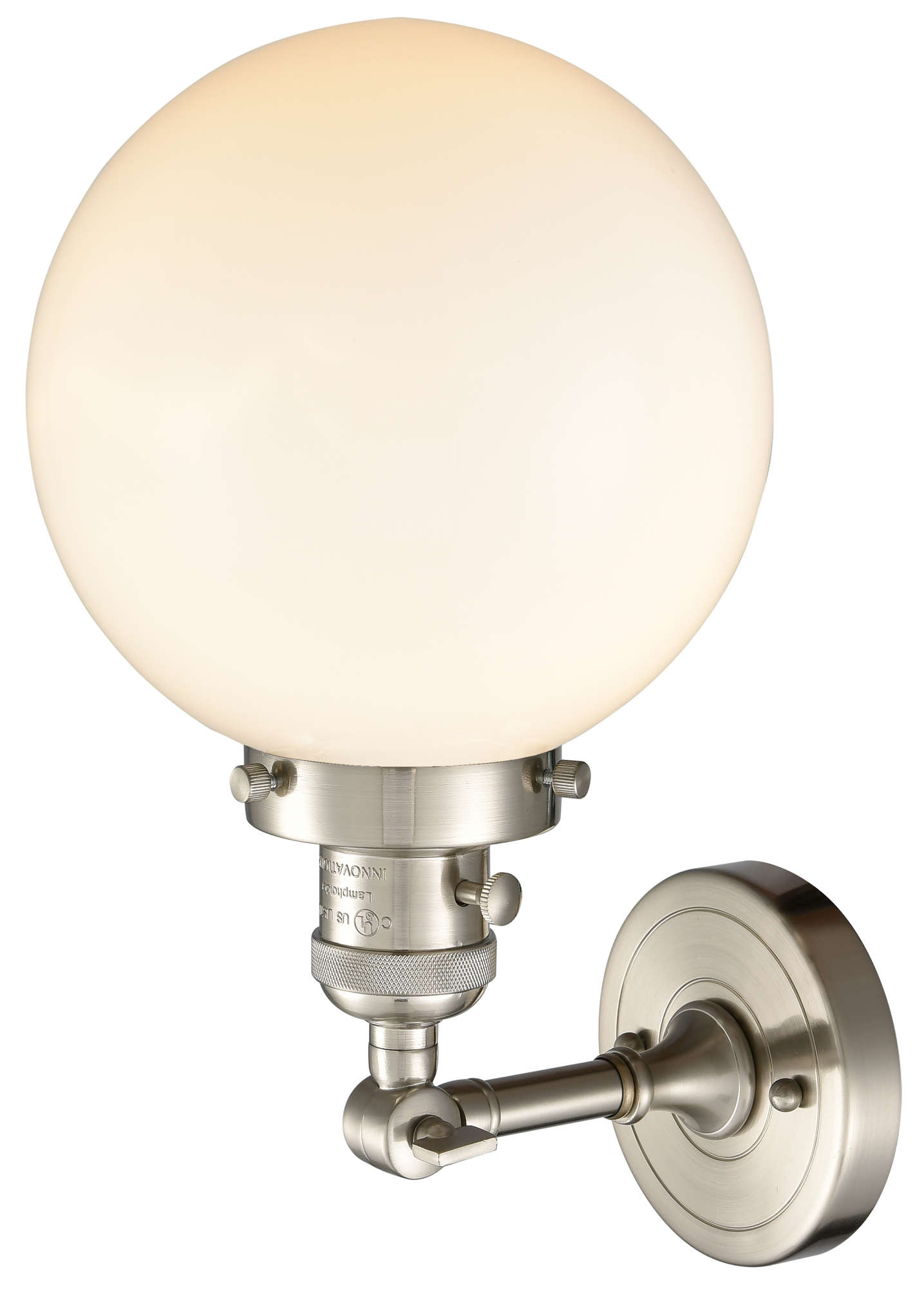 Beacon 203 Wall Sconce with Switch by Innovations Lighting | 203SW-SN ...