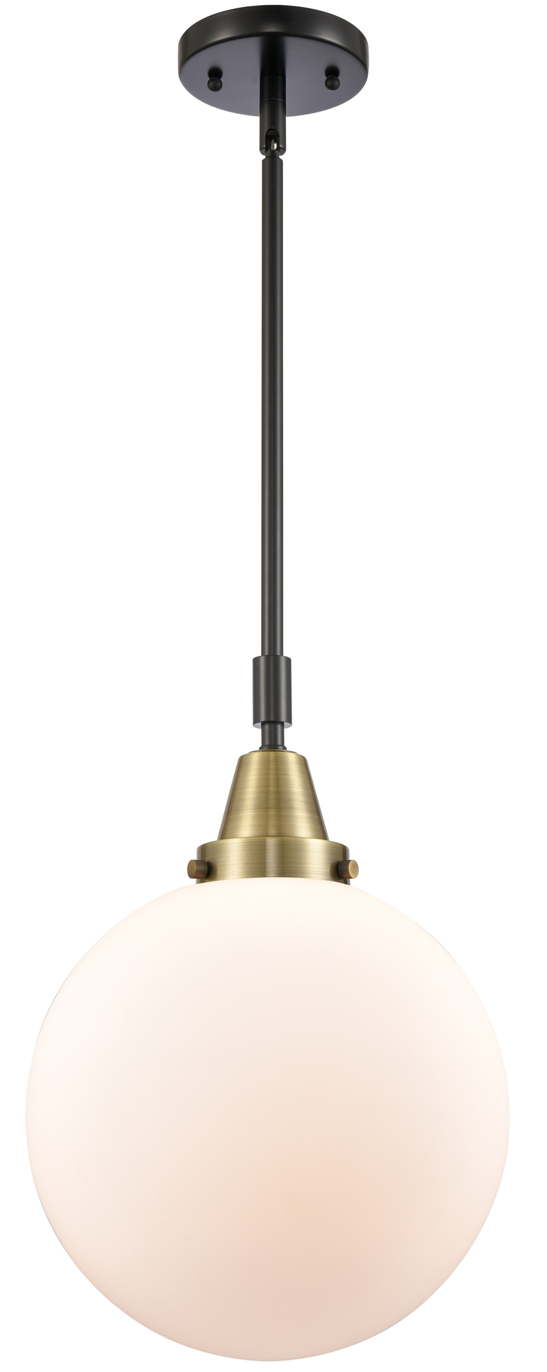 Beacon 447 Stem Frosted Pendant by Innovations Lighting | 447-1S-BAB ...