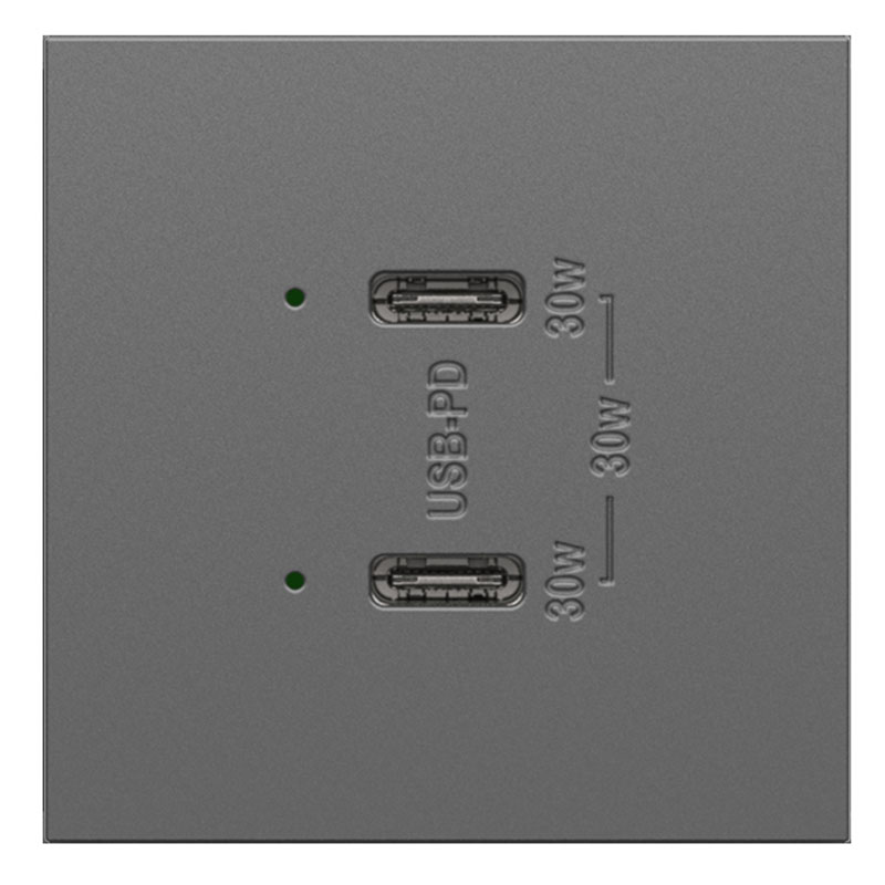 Adorne 20A Ultra Fast C / C USB Dual Outlet by Legrand Adorne ...