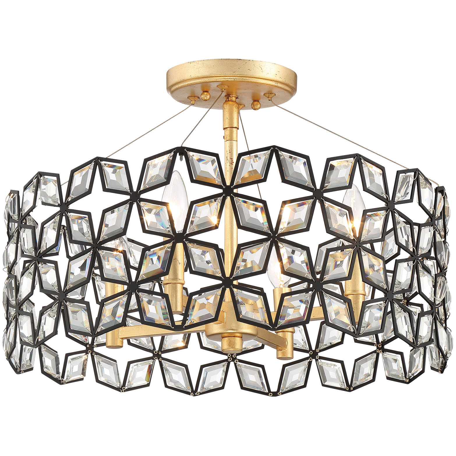 Brookcrest Semi Flush Ceiling Light by Metropolitan Lighting | N7843 ...