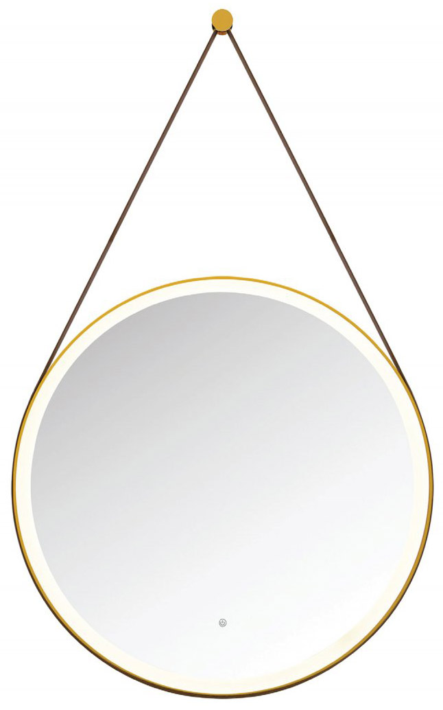 Madeleine Illuminated Wall Mirror by Stone Lighting | MRRD31SBBRLED ...