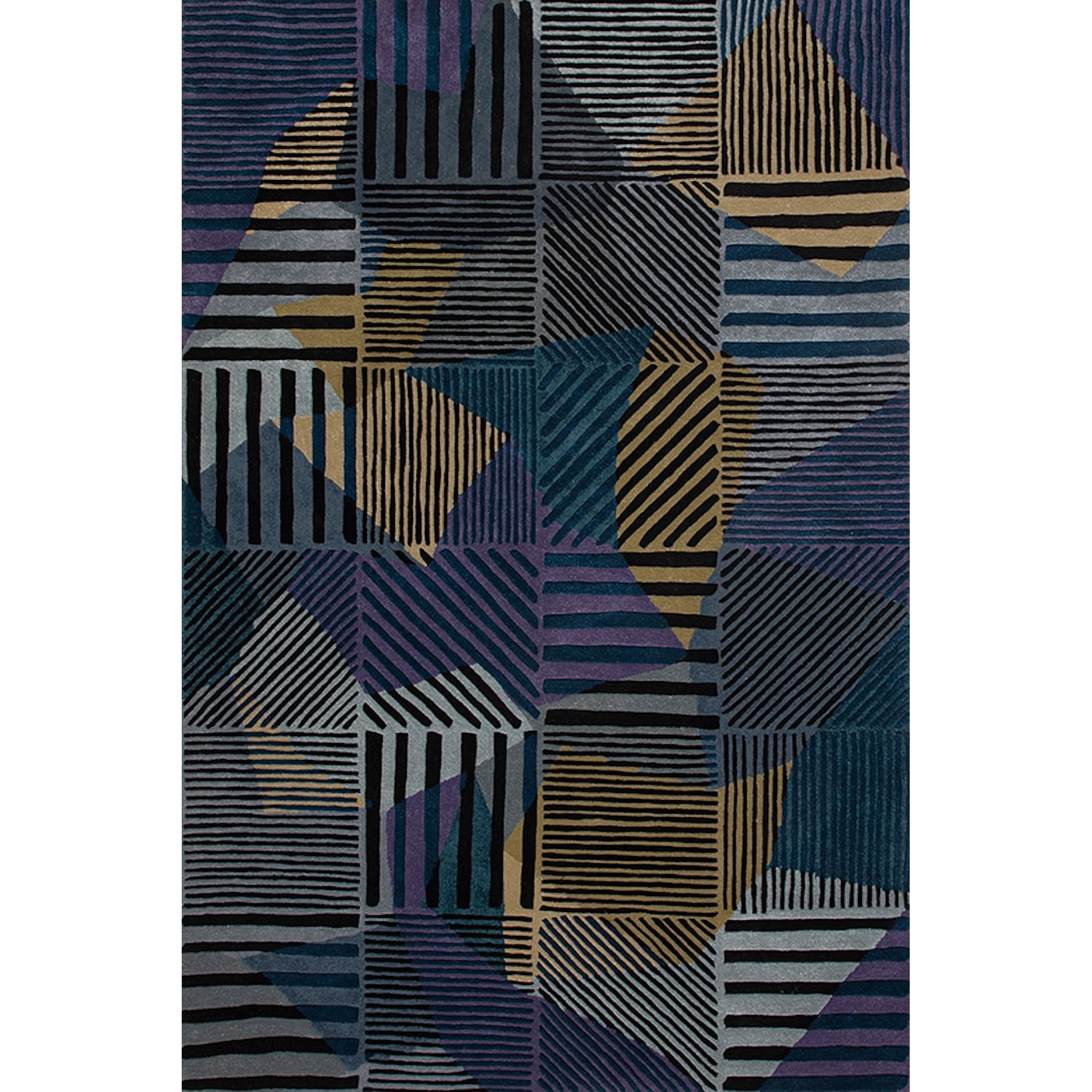 Prisme Area Rug by Toulemonde Bochart | 02373-1724-NUIT | TOU1141261