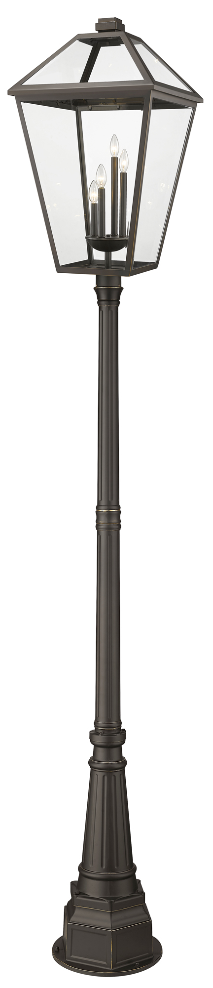 Talbot Outdoor Post Light with Round Post/Decorative Base by Z-Lite ...
