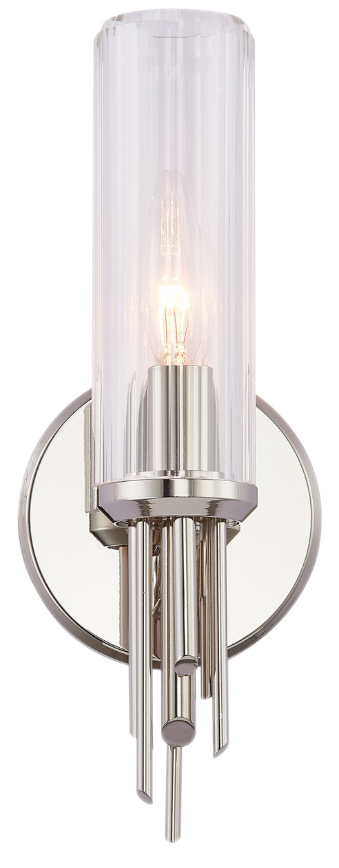 Torres Glass Wall Sconce by Alora | WV335103PNCR | ALO1151696