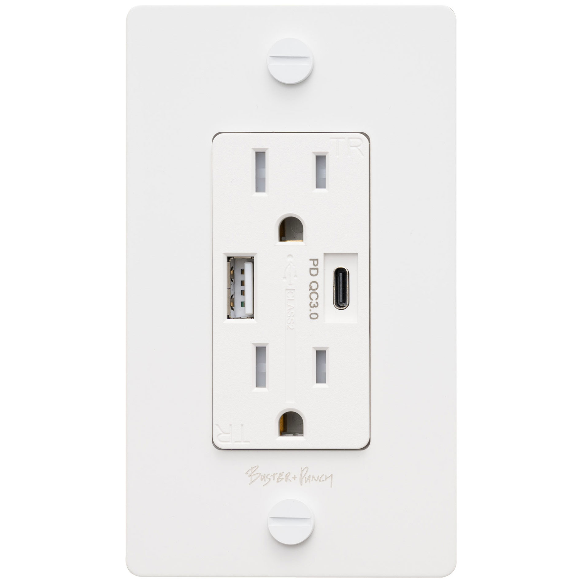 Buster + Punch Metal USB-A+C Duplex Outlet - Overstock by Buster ...