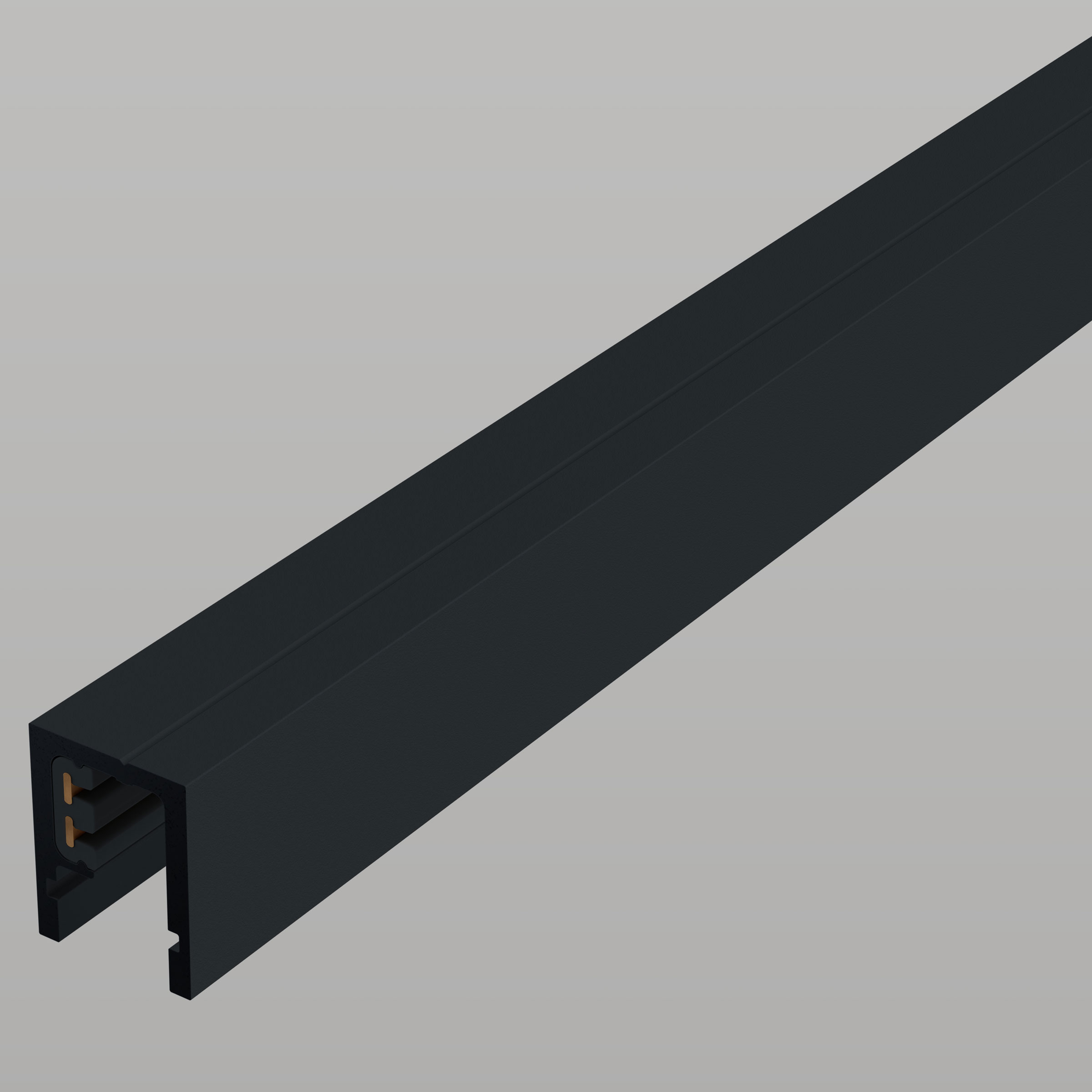 TCS Surface Mount Track 120V by Lucifer Lighting | TCS-TRACK-I4-BK ...