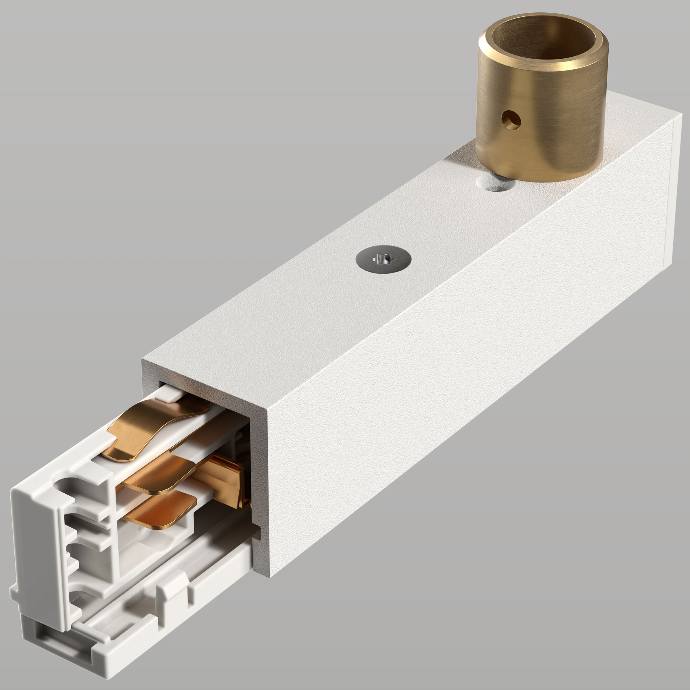 TCS Surface Mount Track Live End Feed Connector by Lucifer Lighting ...
