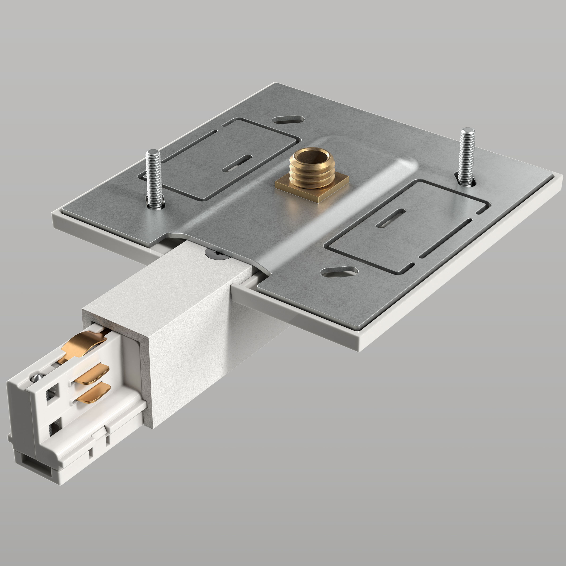 TCS Surface Mount Track J-Box End Feed Connector by Lucifer Lighting ...
