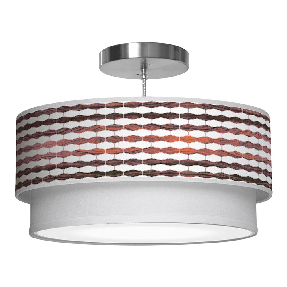 Weave Double Tiered Pendant by Jef Designs | jd_Weave_Rose_Luther24 ...