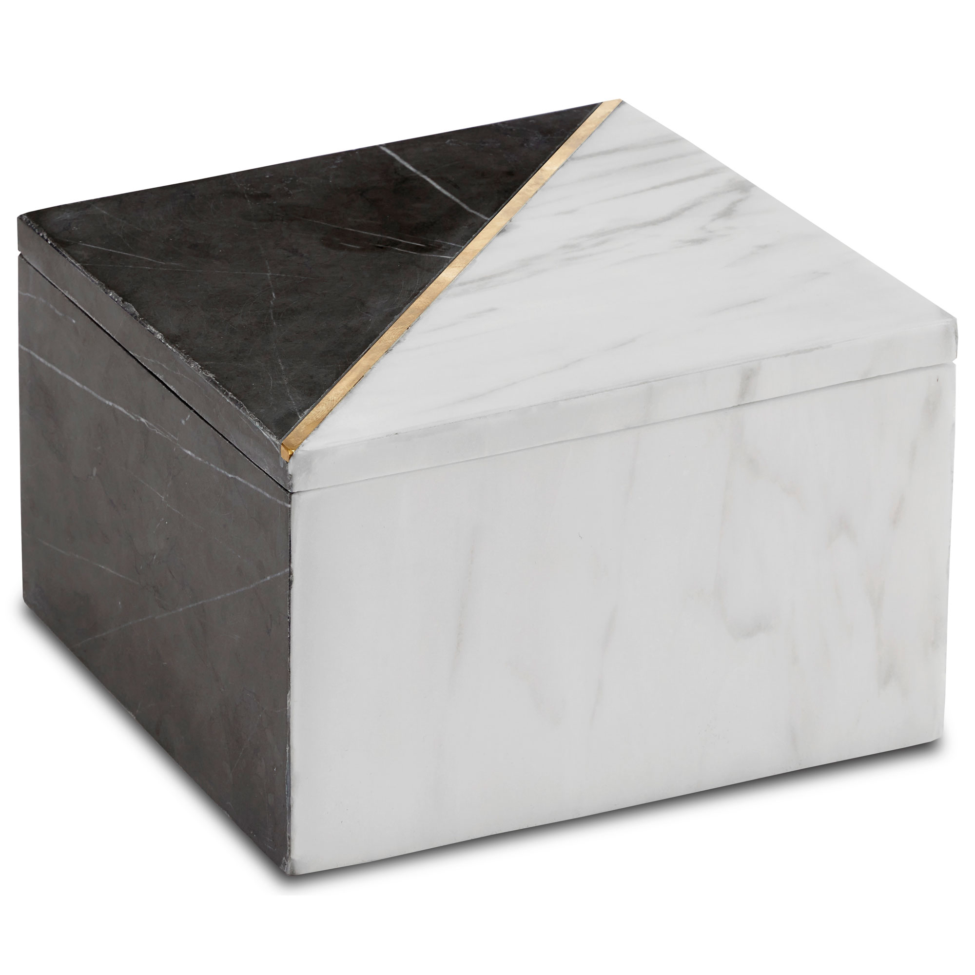 Deena Marble Storage Box by Currey and Company | 1200-0652-CC | CRC1181342