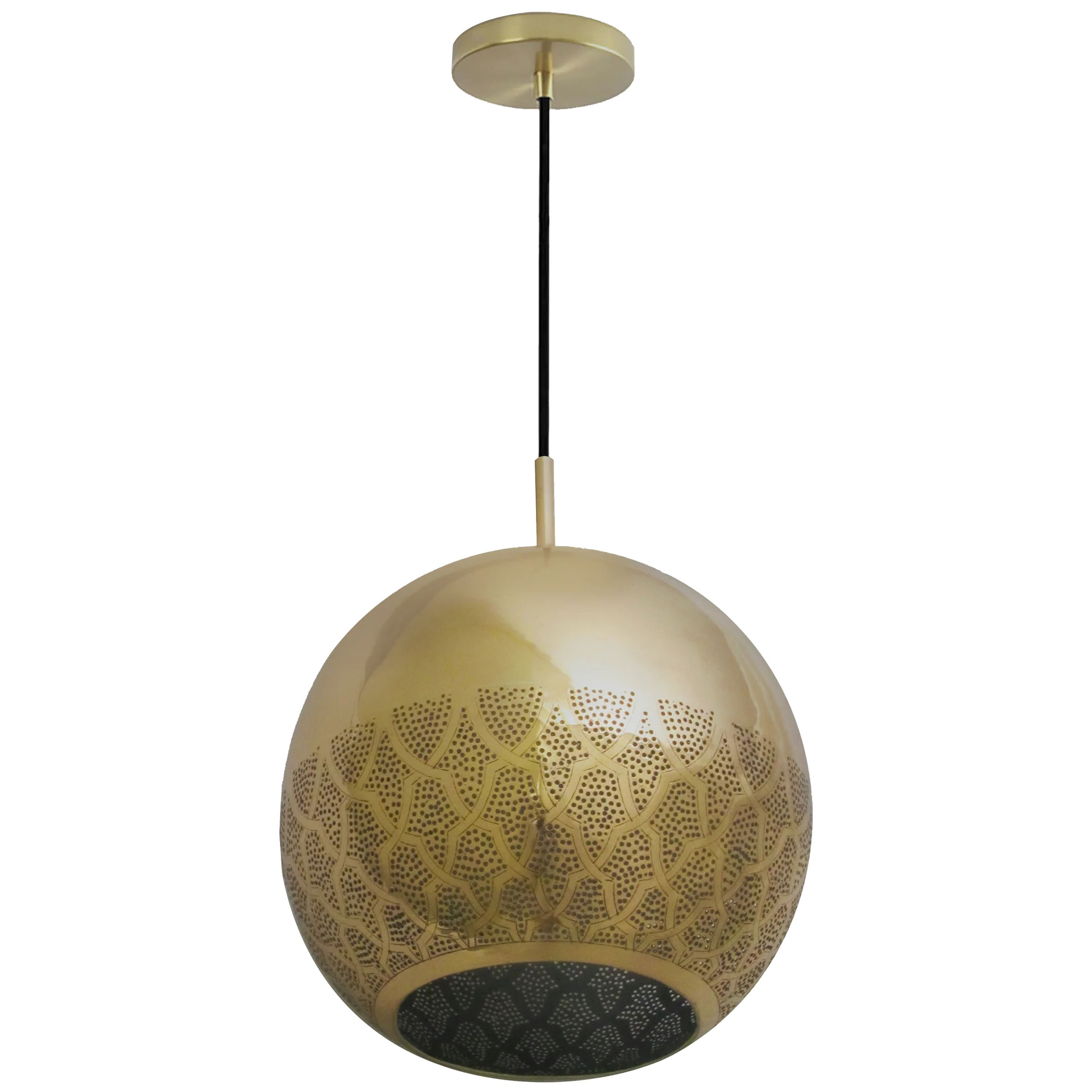 Nur Reversed Pendant by Dounia Home | NUR.R-PEND-6-AB | DOU1181712