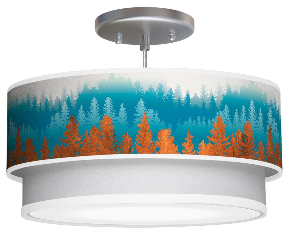Treescape Double Tiered Pendant by Jef Designs ...