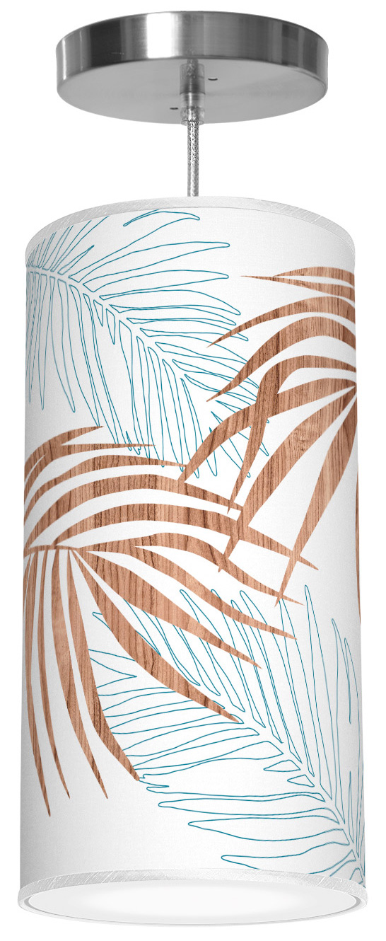 Palm Column Pendant by Jef Designs | jd_Palm_Blue_Lisha30 | JEF1192691