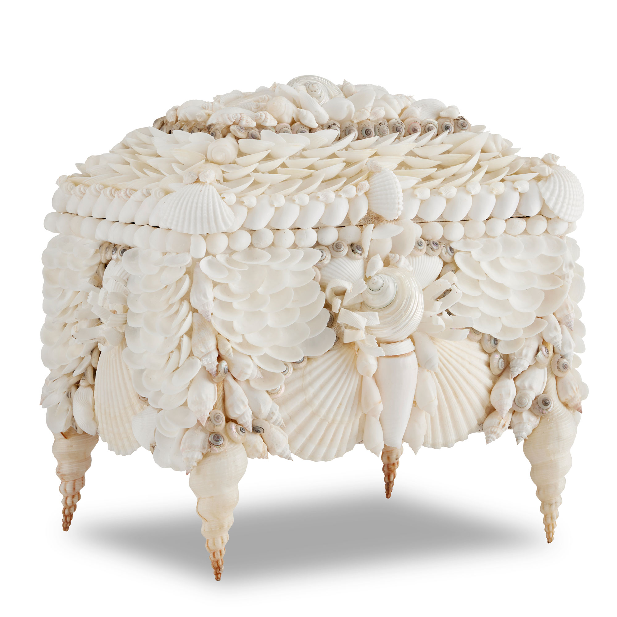 Boardwalk Shell Jewelry Box by Currey and Company | 1200-0612-CC ...