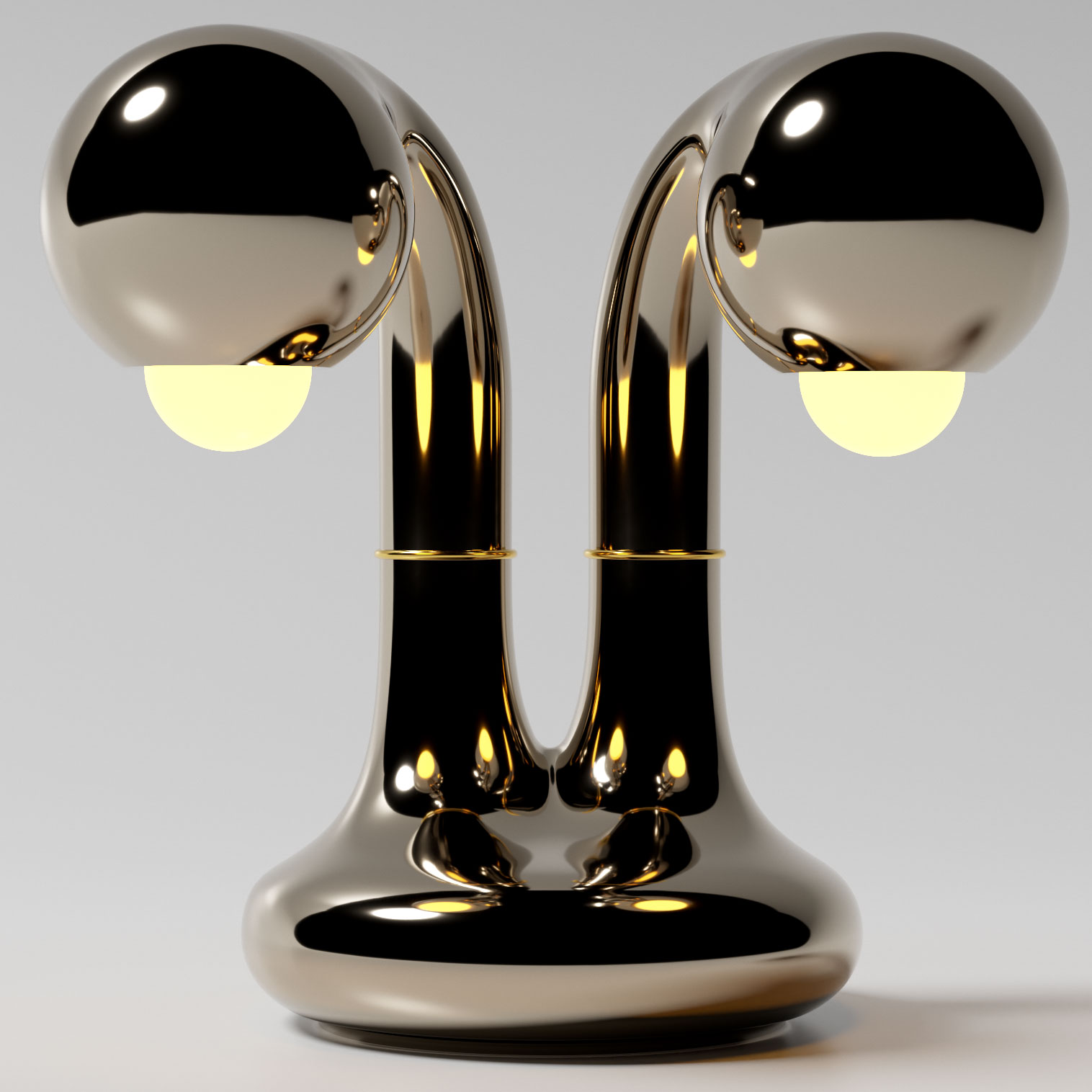 Two Globe Table Lamps