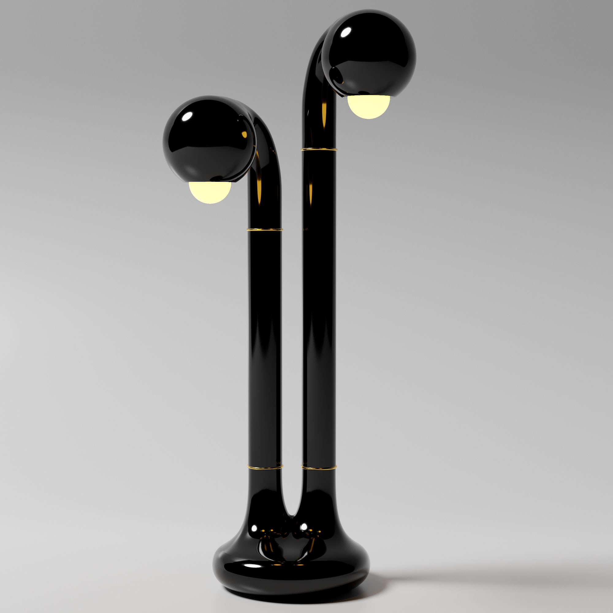 Two Globe Table Lamps