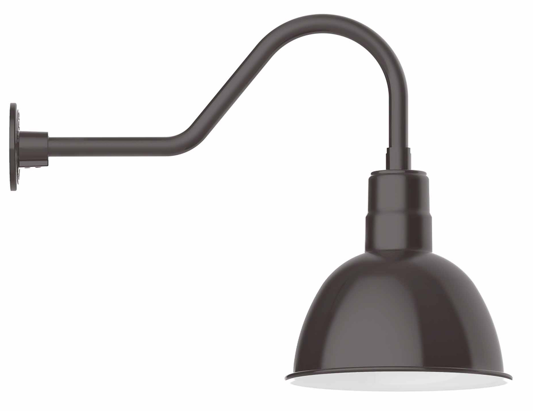 Deep Bowl Gooseneck Outdoor Wall Sconce by Montclair Light Works ...