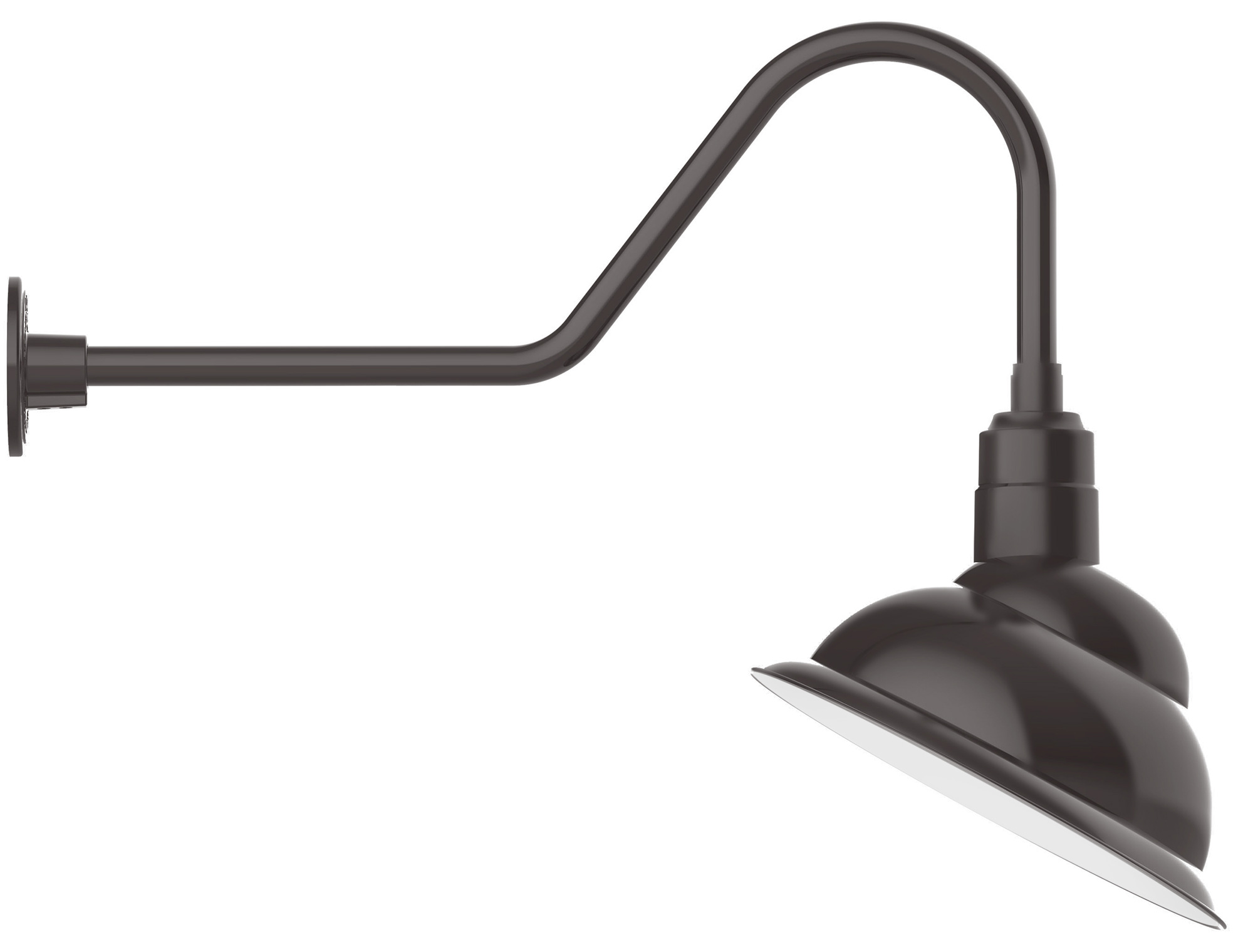 Emblem Outdoor Gooseneck Wall Light by Montclair Light Works | GNC122 ...
