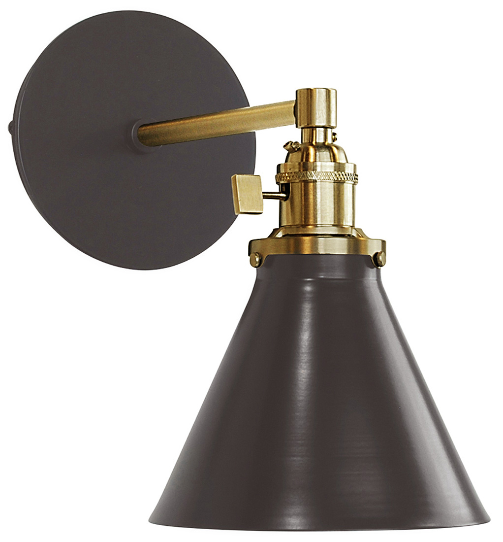 Uno Straight Arm Narrow Cone Wall Sconce by Montclair Light Works ...