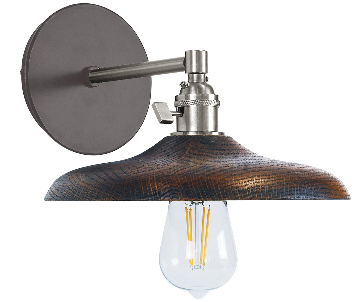 Uno Straight Arm Wood Wall Light by Montclair Light Works | SCM410-51 ...