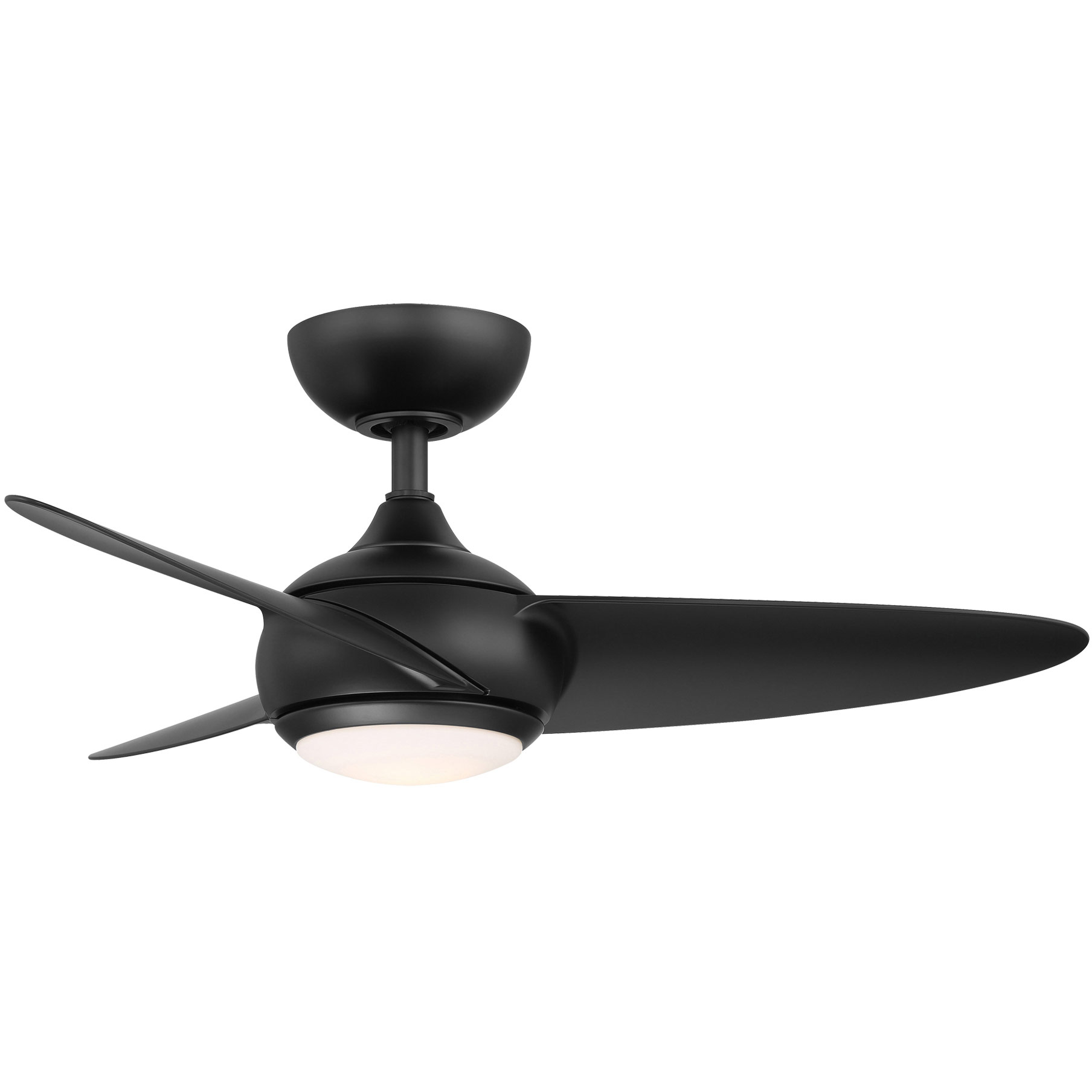 Loft Smart Ceiling Fan with Light by WAC Lighting | F-094L-MB | WAC1201809