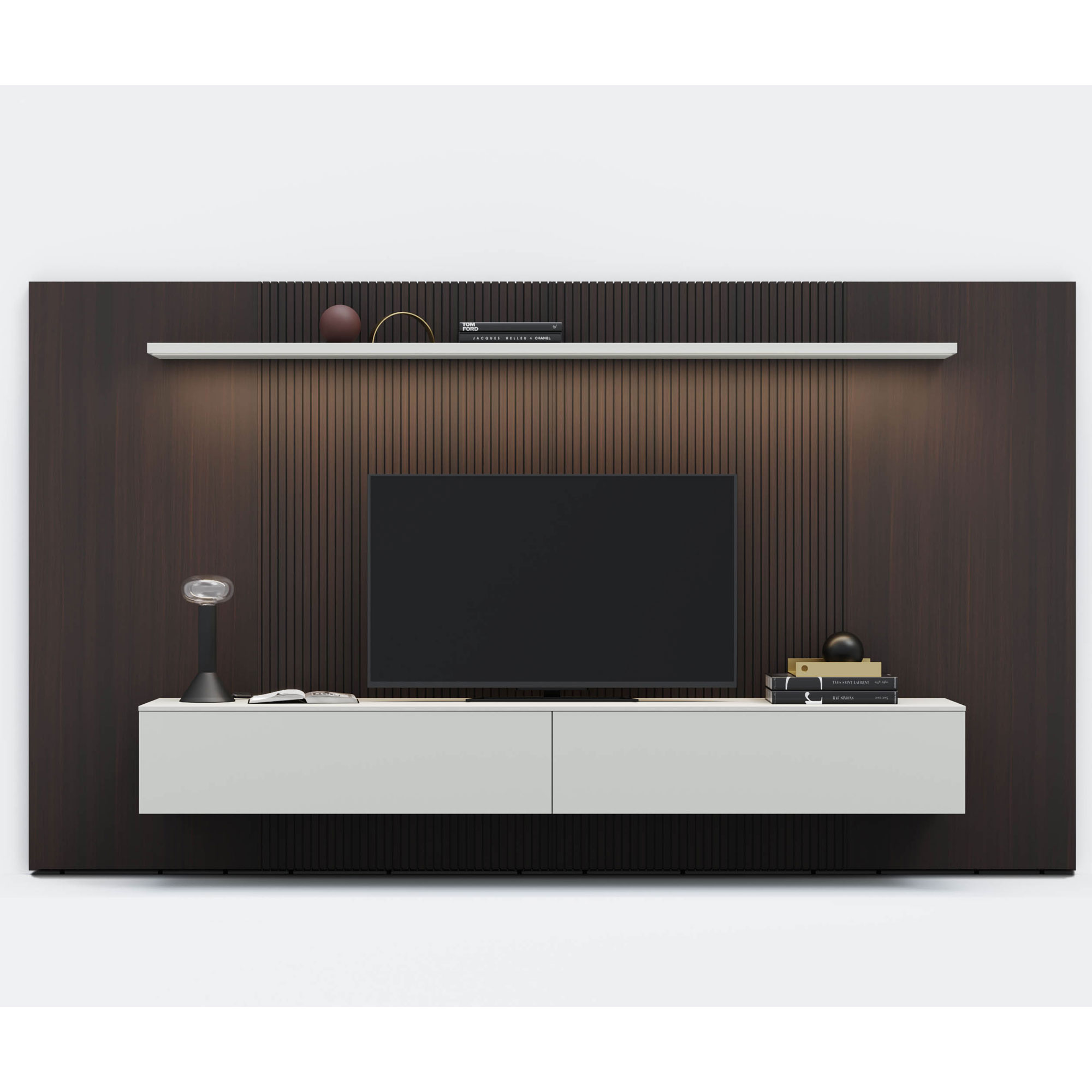 Spazio Media Wall Unit Composition by Pianca | 130-10000-0155-00 | PIA1204834
