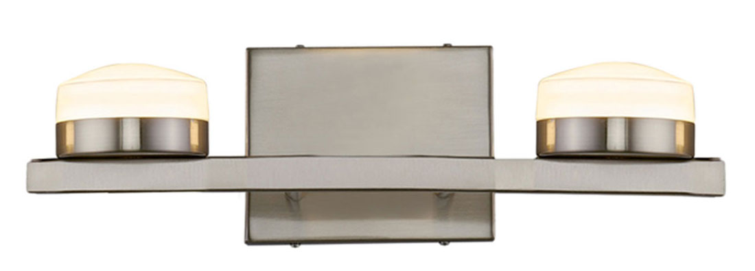 Puck Bathroom Vanity Light by Justice Design | FSN-8992-OPAL-NCKL ...