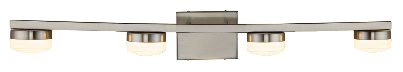 Puck Bathroom Vanity Light by Justice Design | FSN-8994-OPAL-NCKL ...