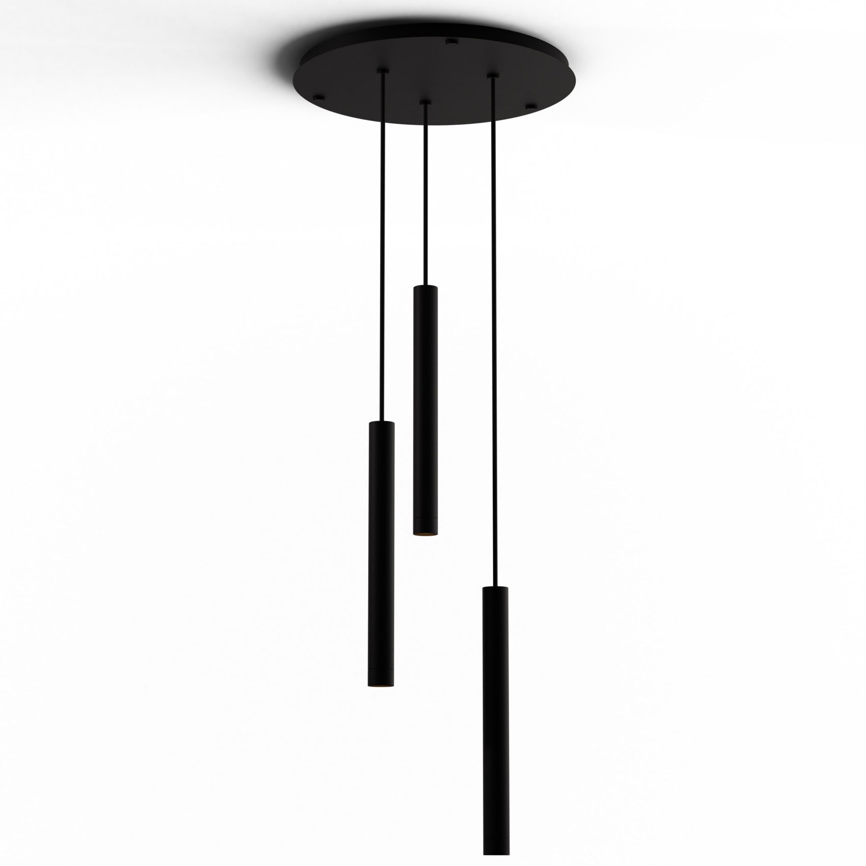 Combi Round Multi-Light Cylinder Pendant by Koncept Lighting | CMP-C3-S ...