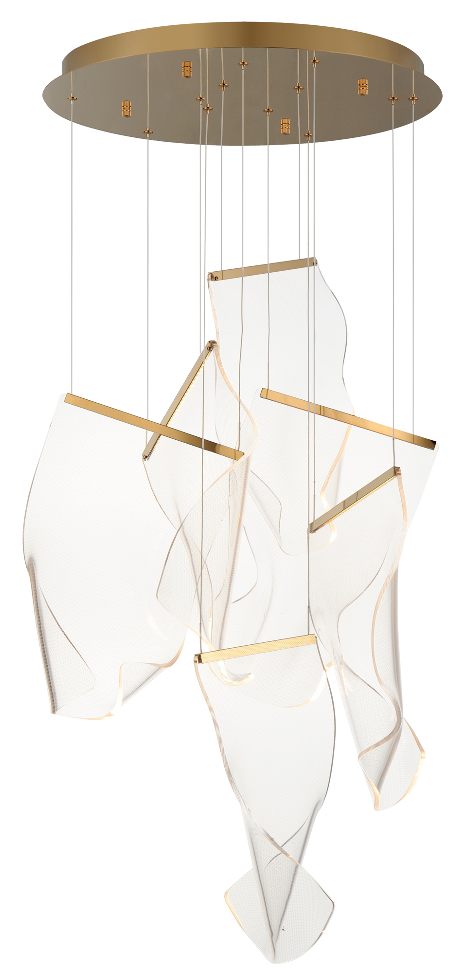 Rinkle Round Multi Light Pendant by Et2 | E24875-133FG | ET21228595