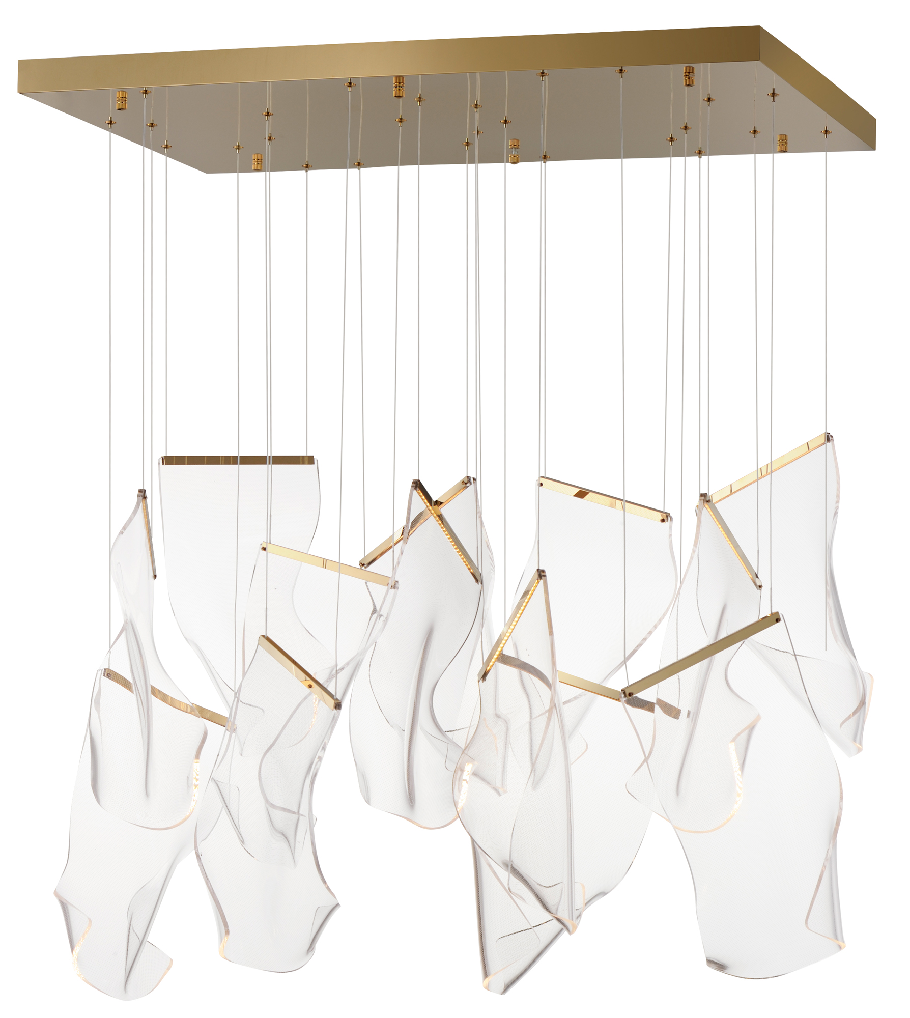 Rinkle Linear Multi Light Cluster Pendant by Et2 | E24878-133FG ...