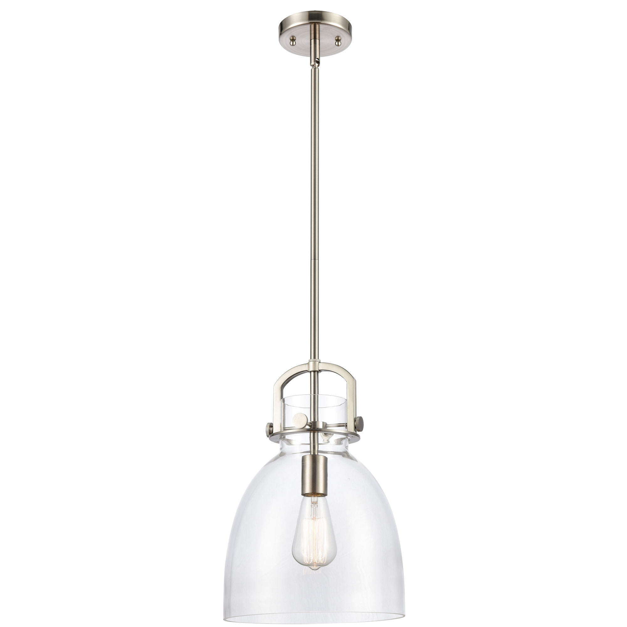 Newton Bell Stem Hung Pendant by Innovations Lighting | 410-1SM-SN-G412 ...