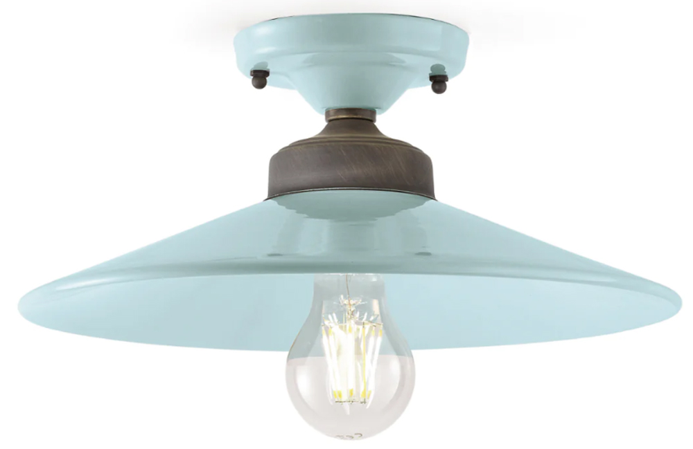 Ceramica Colors Ceiling Light Fixture by Ferroluce | C1634-AZZ | FER1235041