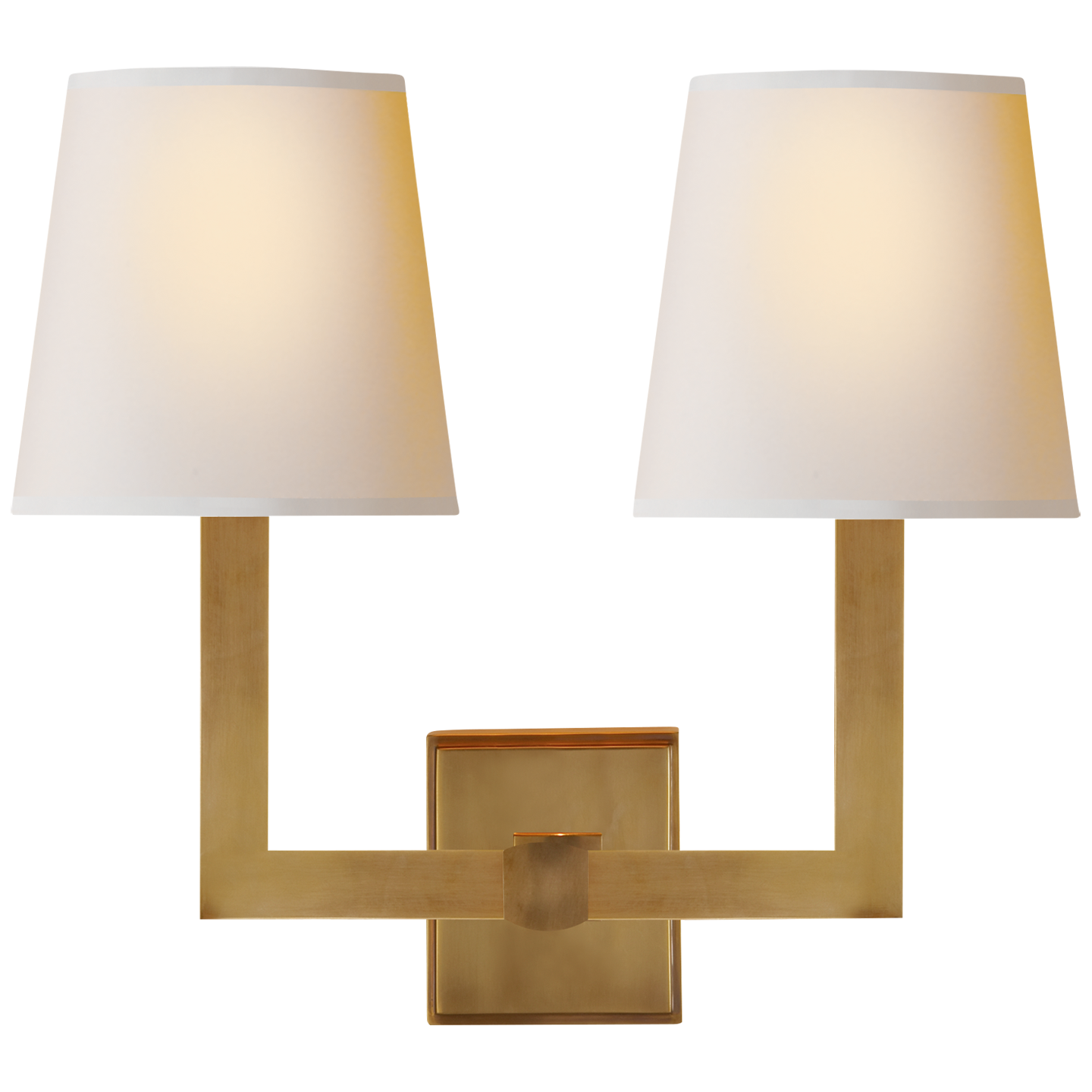 Square Tube Double Wall Sconce by Visual Comfort Signature | SL 2820HAB ...
