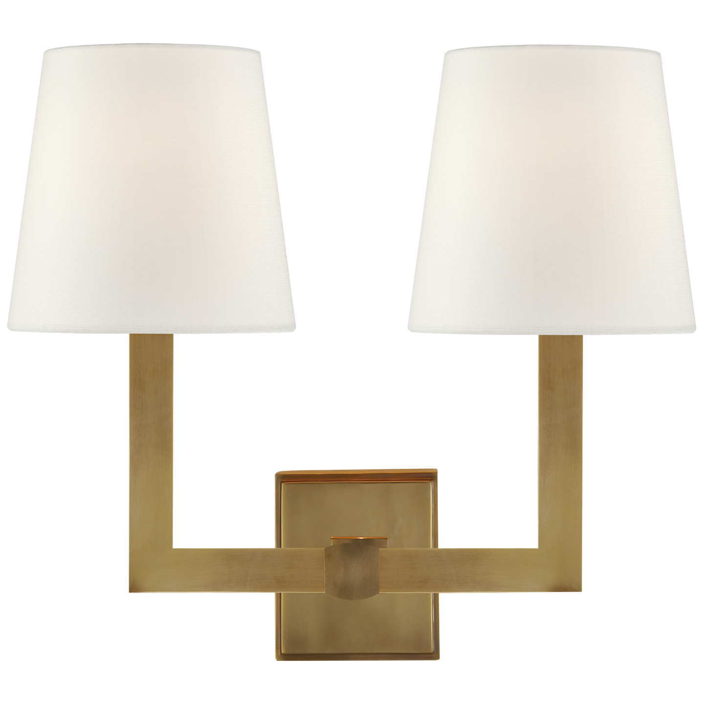 Square Tube Double Wall Sconce by Visual Comfort Signature | SL 2820HAB ...