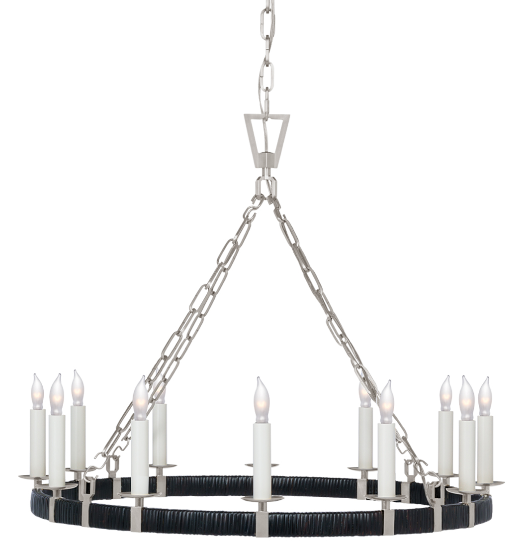 Darlana Wrapped Chandelier by Visual Comfort Signature | CHC 5872PN/BRT ...