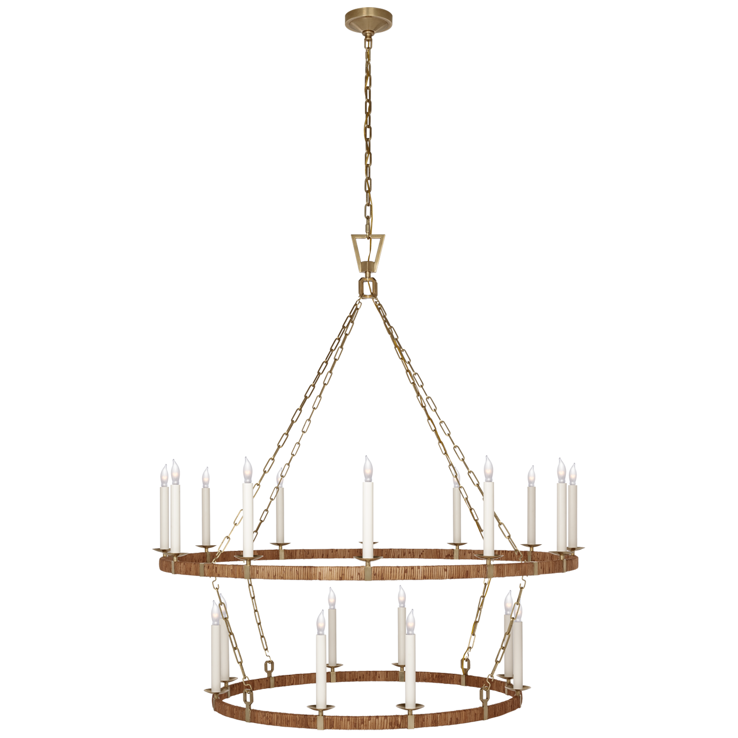 Darlana Wrapped Two Tiered Chandelier by Visual Comfort Signature | CHC ...