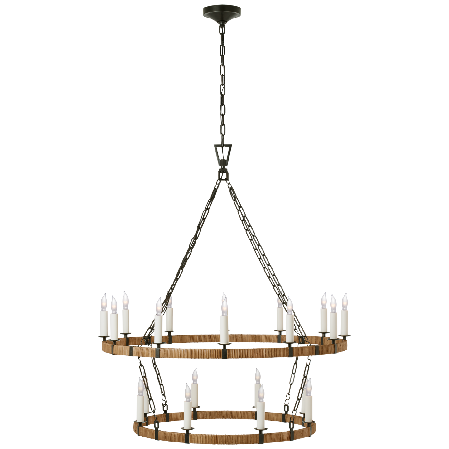 Darlana Wrapped Two Tiered Chandelier by Visual Comfort Signature | CHC ...