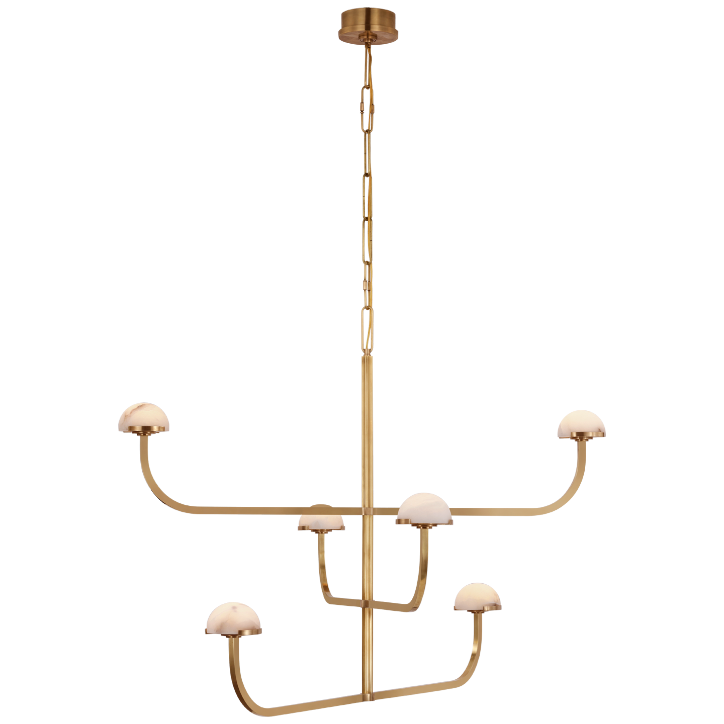 Pedra Shallow Chandelier by Visual Comfort Signature | KW 5623AB-ALB ...