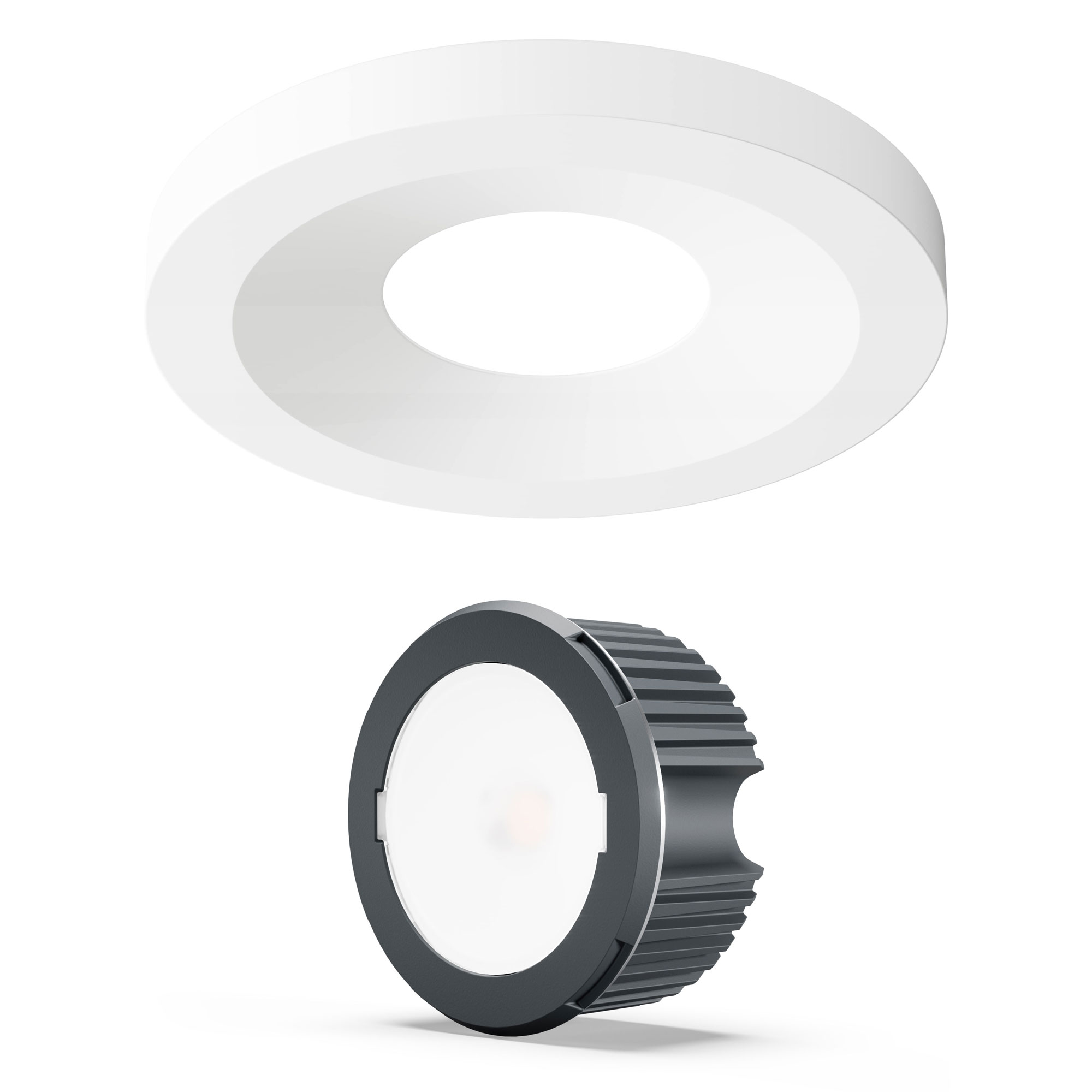 H Series 4IN Round Warm Dim Flush Downlight Trim 24-PACK by DMF ...