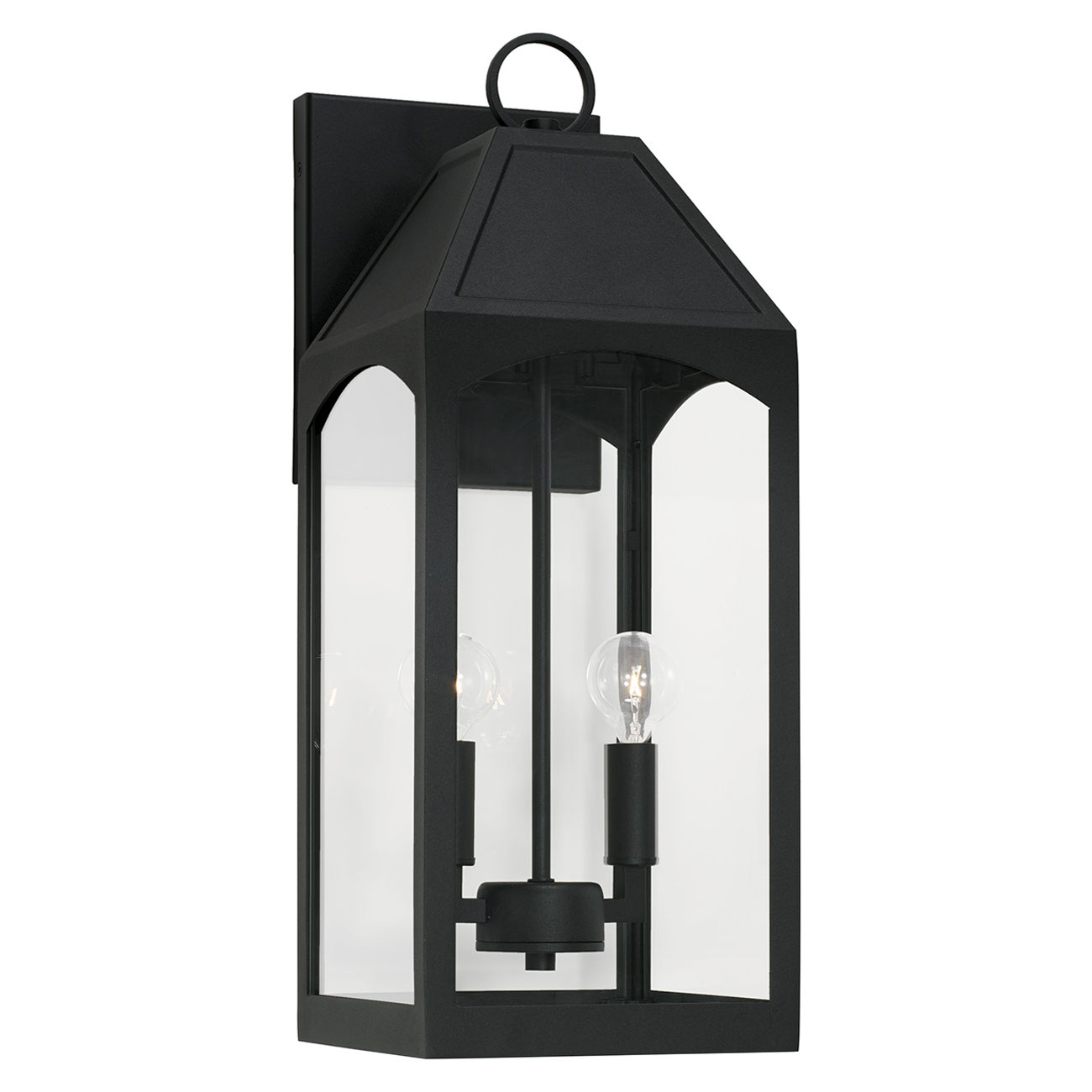 Burton Wall Lantern by Capital Lighting | 946321BK | CPT1247400