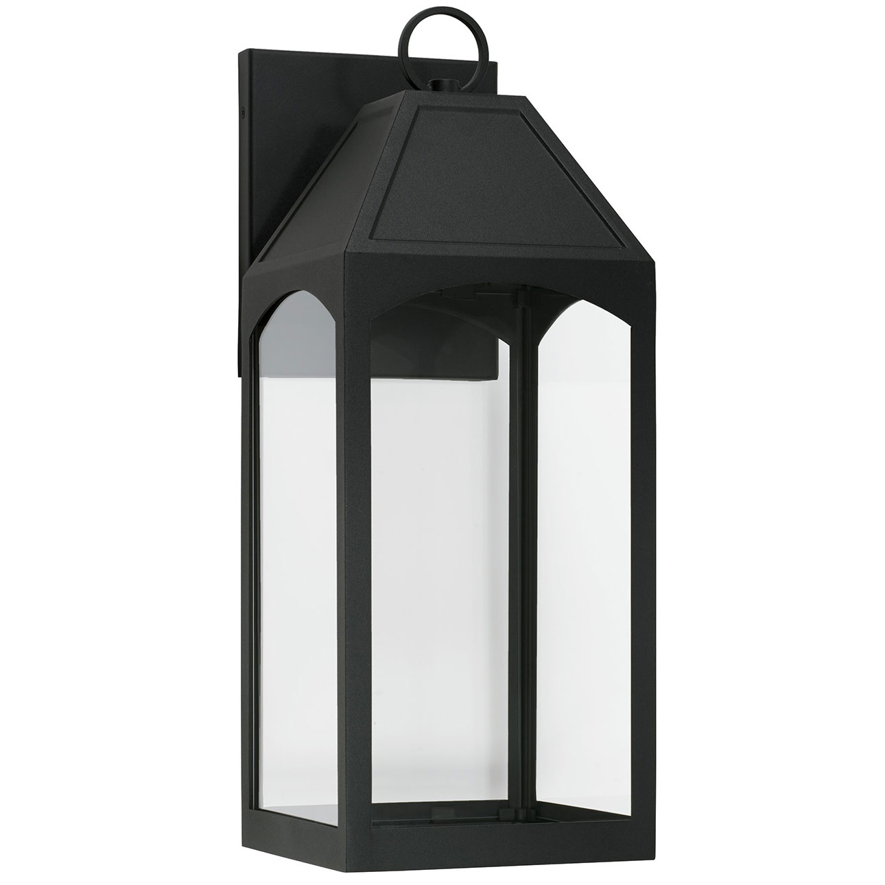 Burton Wall Lantern by Capital Lighting | 946321BK-GL | CPT1247405
