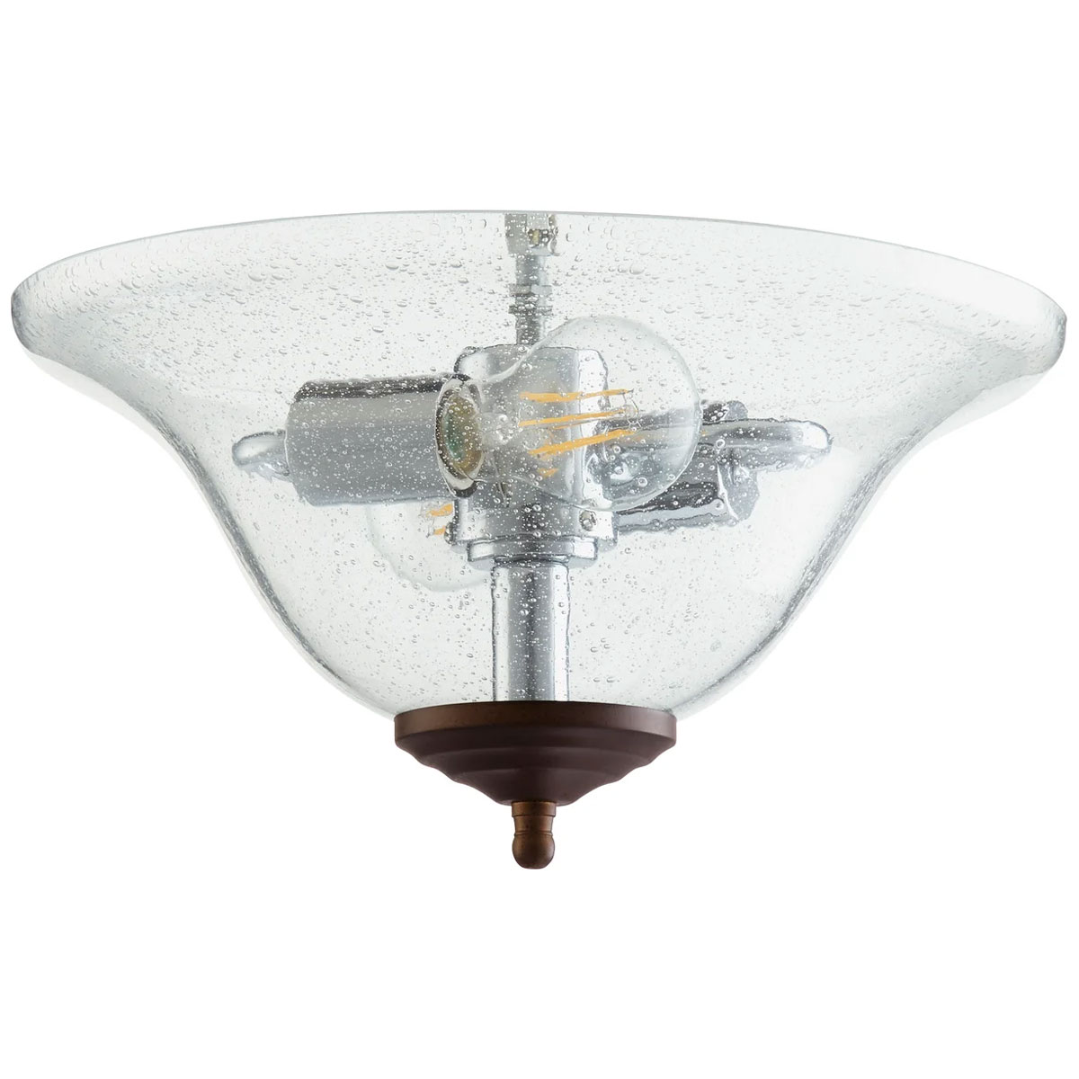 Clear Seeded Bowl Fan Light Kit by Quorum | 1157-4486 | QUO1249660